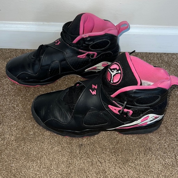Nike | Shoes | Nike Air Jordan 8 Retro Rare Black Pinksicle | Poshmark